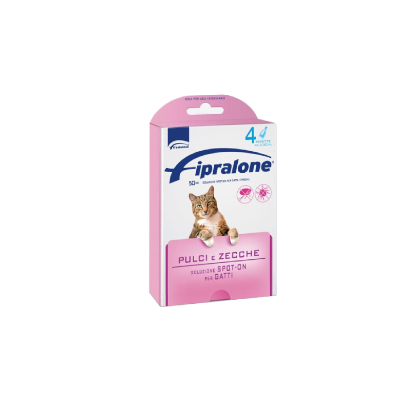 FIPRALONE GATTO ROSA (4 pipette) - Antiparassitario per gatti contro ...