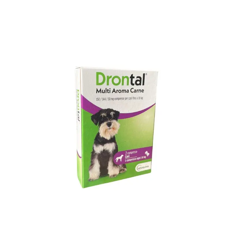 DRONTAL CANE MULTI AROMA CARNE (2 cpr) - ll vermifugo per cani che ...